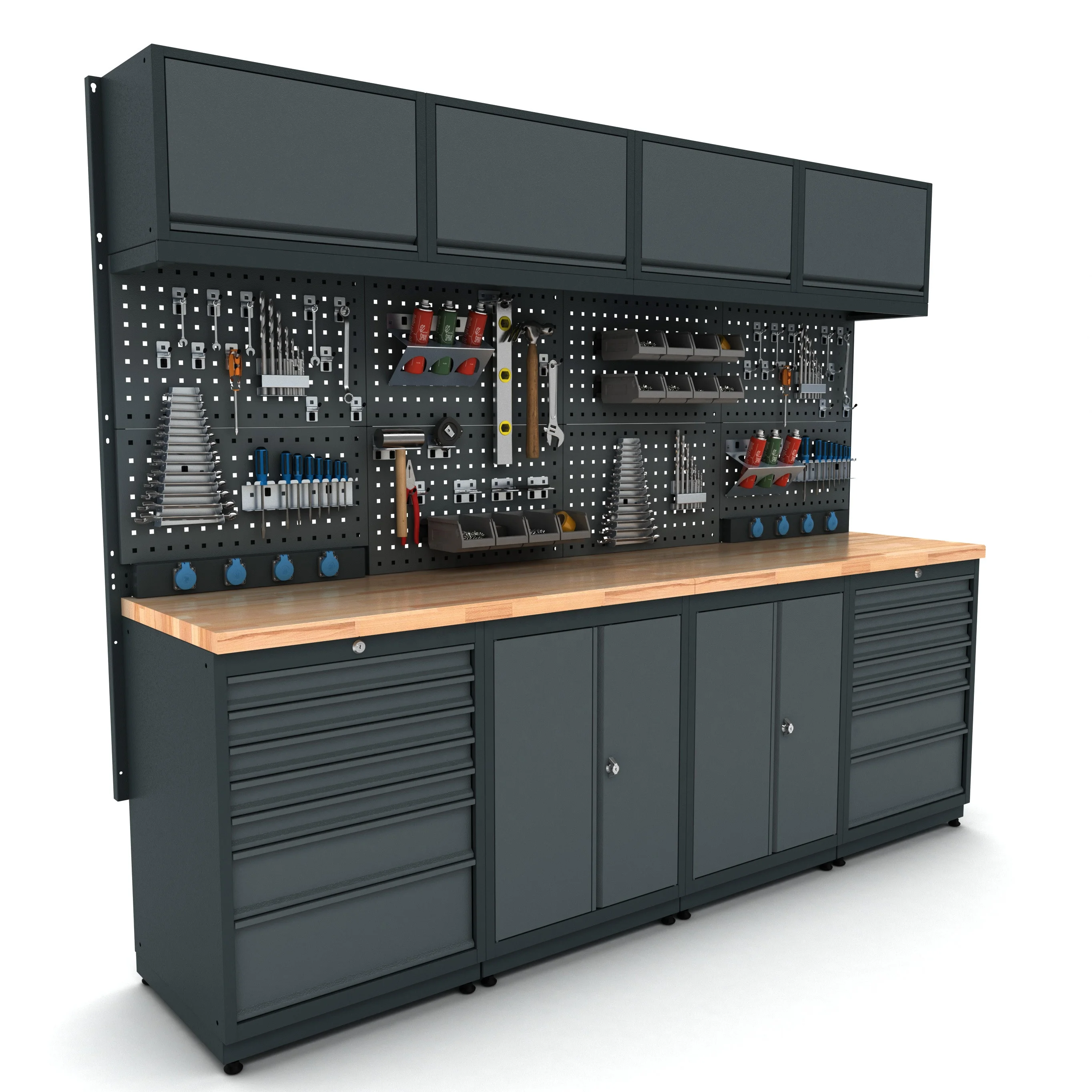 Modular Tool Cabinet System for Mechanic Garages - OBM