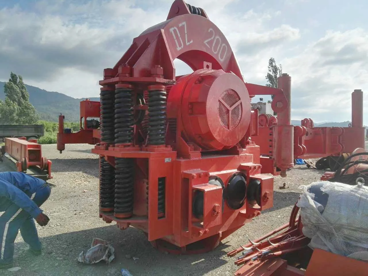 Crane Type RT-200A Electric Vibratory Hammer for Steel Casing Pile with ...