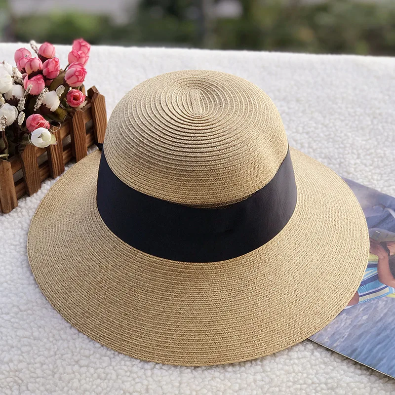 Custom 2024 Straw Hat Ladies With Wide Brim New Straw Hats Summer Women ...
