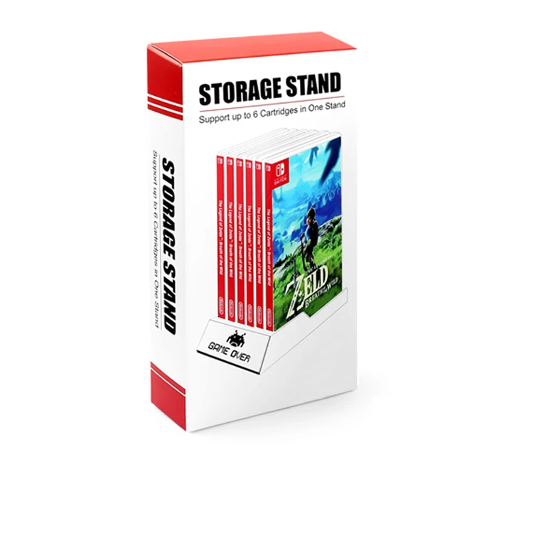 For Nintendo Switch Oled Game Card Box Storage Stand Holder 6 In 1 ...