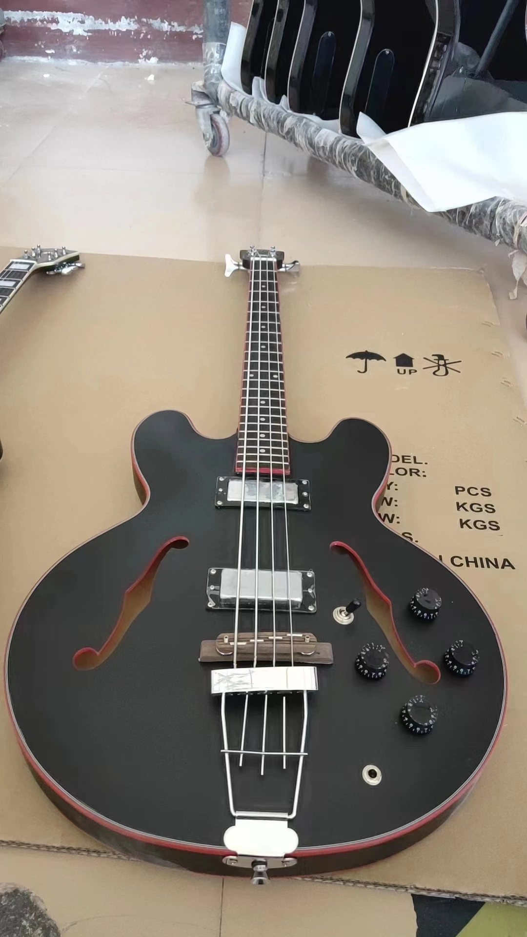 4 Stringe Jazz Bass Hollow Body Fine Edition Acoustic-electric Guitar ...