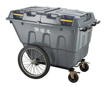 400l Trash Can Trolley Dumping Carts With Wheels Bulk Sustainable ...