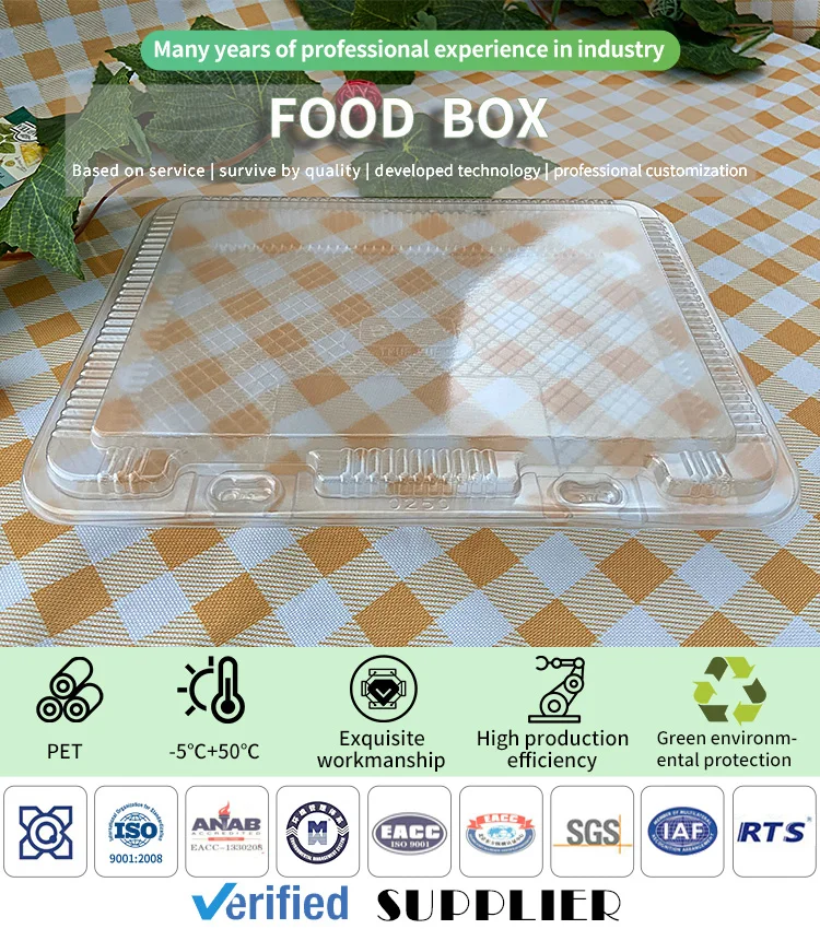 Plastic Clamshell Sushi Bento Boxes Disposable Boite Sushi Containers ...