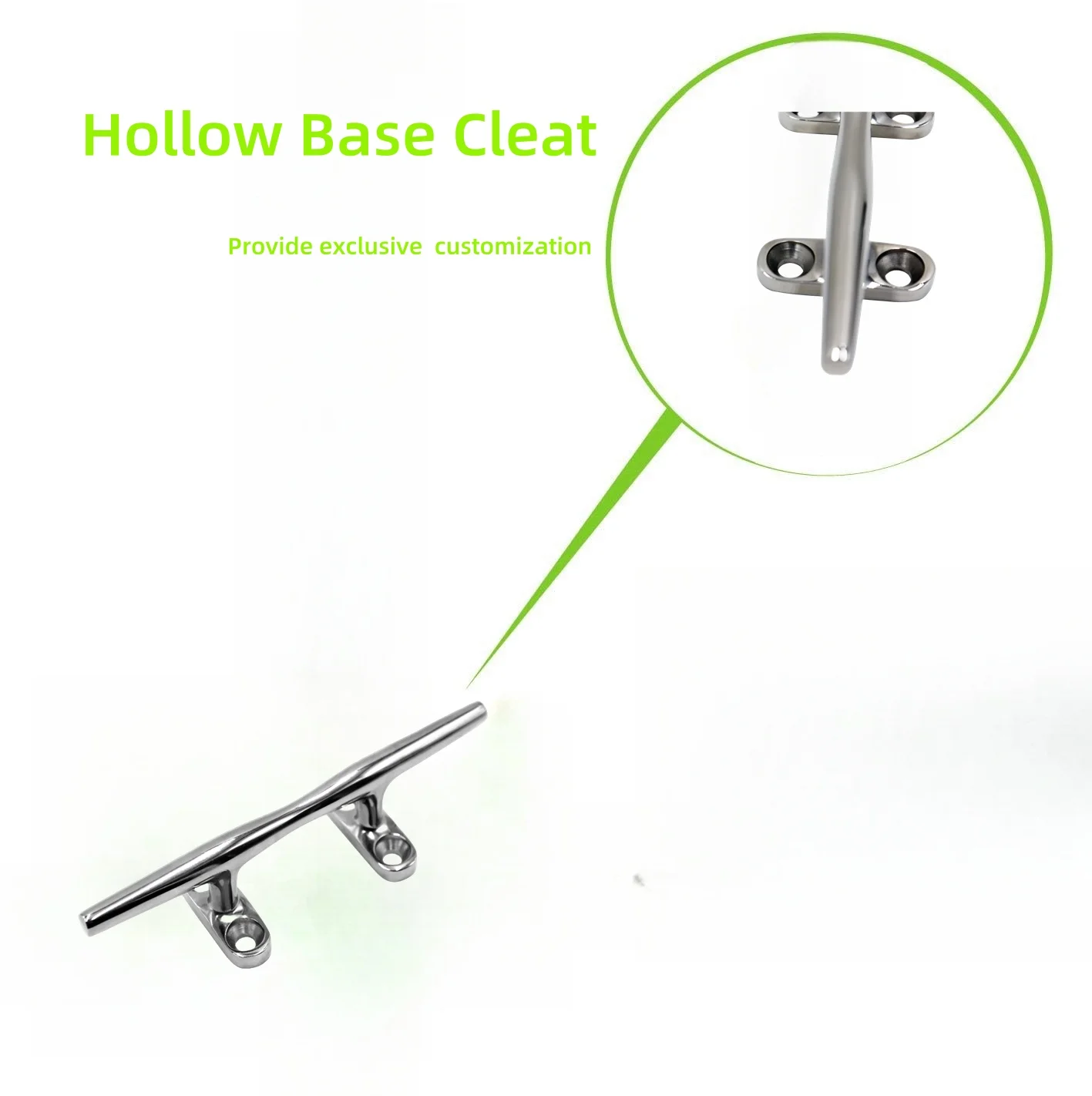 Heavy Duty Marine Hollow Base Cleats Stainless Boat Base - Buy Hollow ...