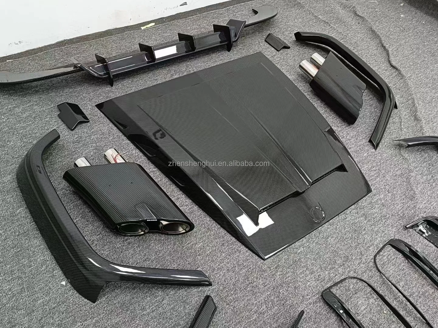 Dry Carbon Fiber Body Kit For Mercedes-benz G Class W464 G500 G550 G63 Upgrade To Brabus- Rocket ...