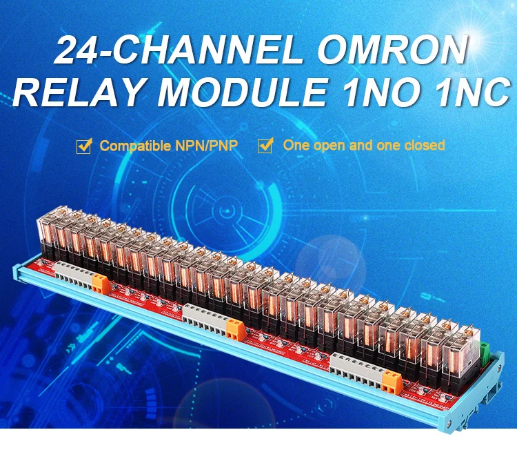 24-channel Oumulong Relay Module 1no 1nc Din-rail Installation With ...