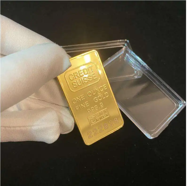 Ready Stock 24k Pure Gold Plated Laser Serial Number 50mm Swiss Coin ...