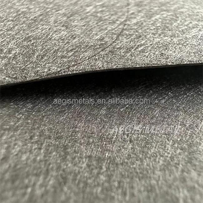 70% Porosity Sintered Titanium Fiber Paper Anode Diffusion Ti/ni
