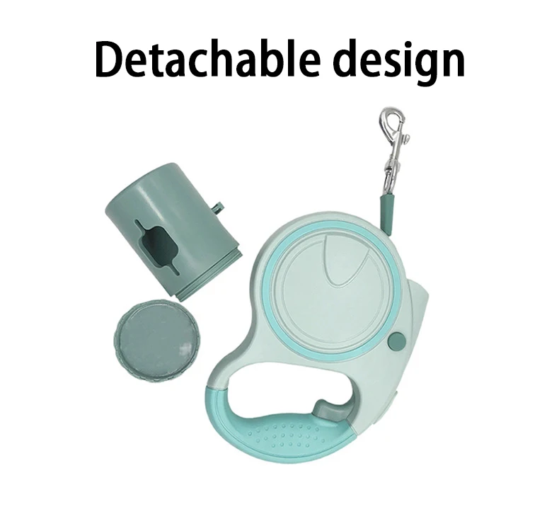 Wholesale Retractable Pet Dog Leash Led Light Built-In Poop Bag ...