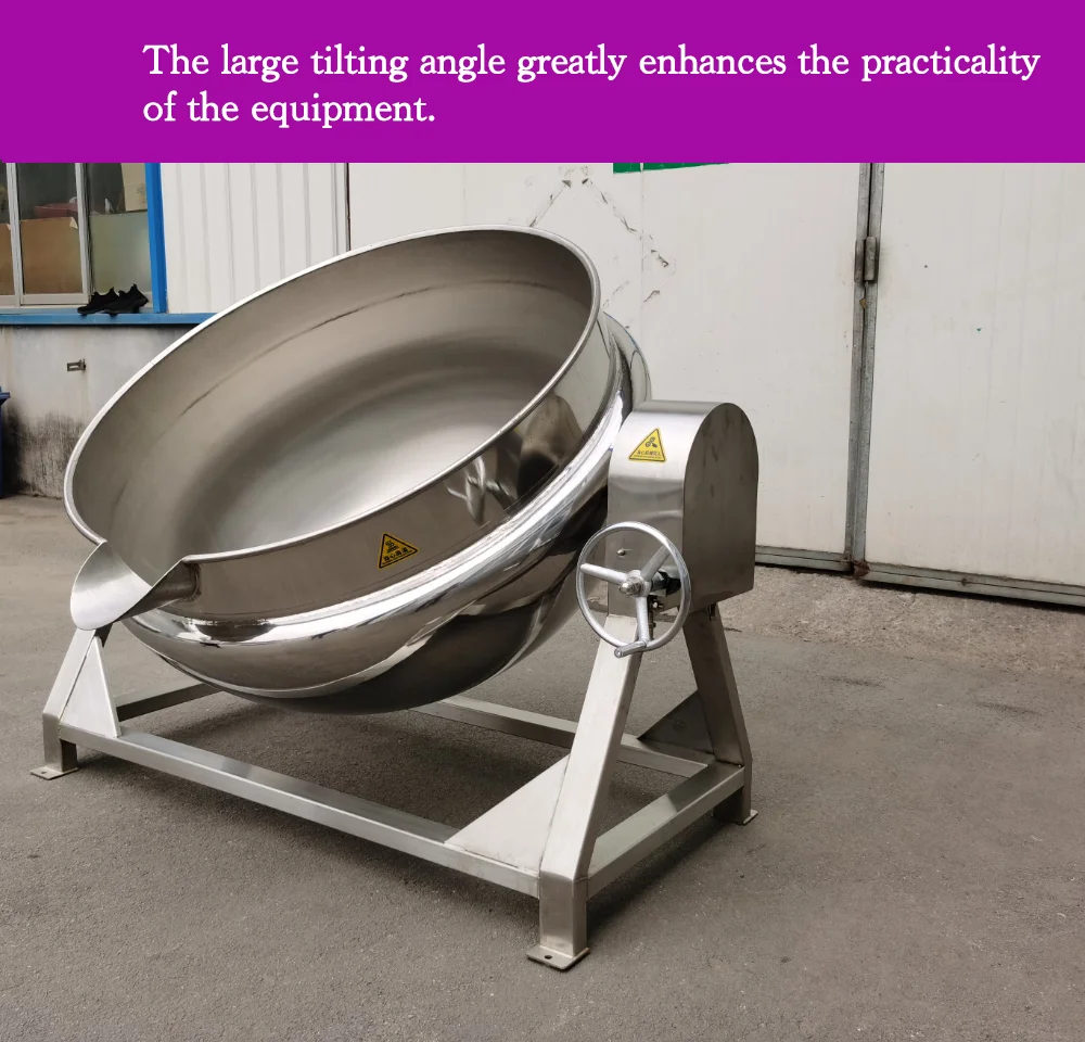 100L Double Jacketed Jam Cooking Pot with Mixer for Food Processing ...
