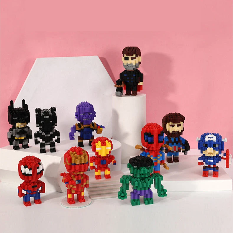 Hot Sale Diy Mini Cartoon Character Building Block Sets For Kids Gifts ...