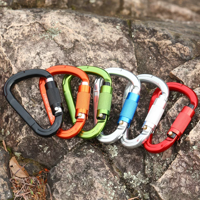 XIWANG Custom Aluminum Carabiner Hook Snap D Ring Climbing Spring Snap ...