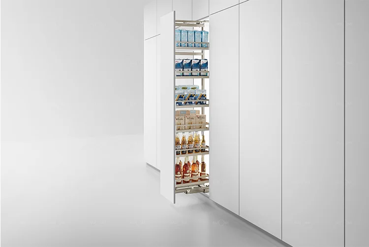 Nuomi Soft Close Revolving Pull Out Basket Tall Larder Pantry Unit ...