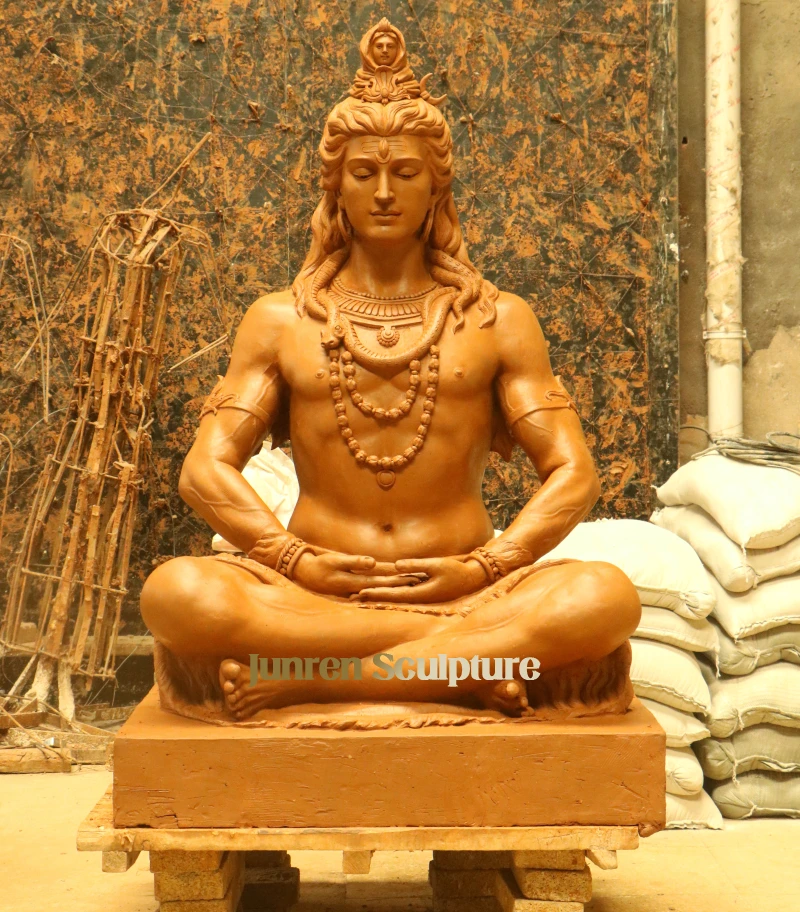 Lord Shiva Hand Carved Marble Statue - Large Outdoor Decor