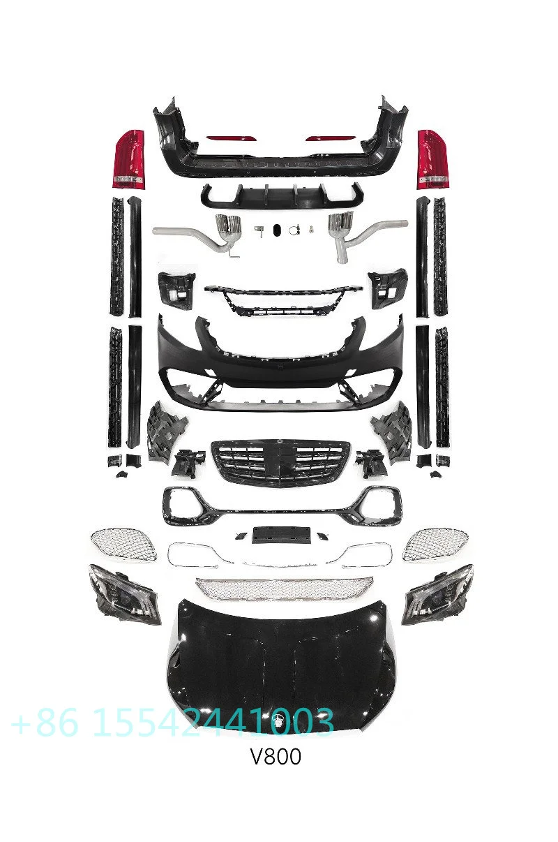 V Class W447 Body Kit W447 Vito V800 Hood Side Skirt Rear Diffuser Car ...