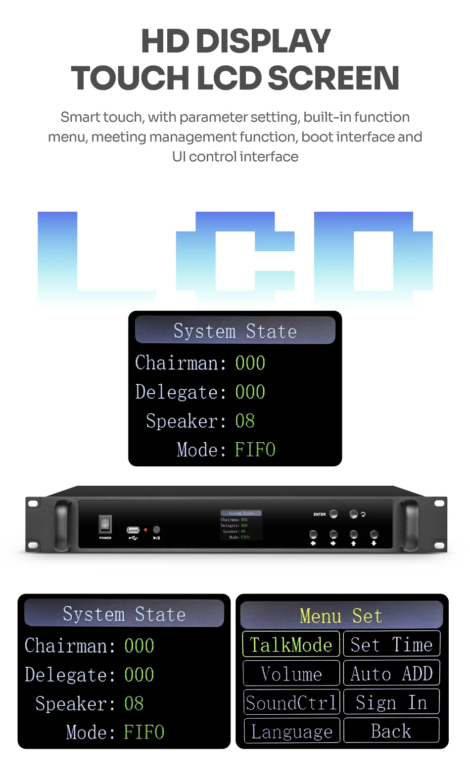 Full Digital Network Dsp Audio Conferencing System & Microphone