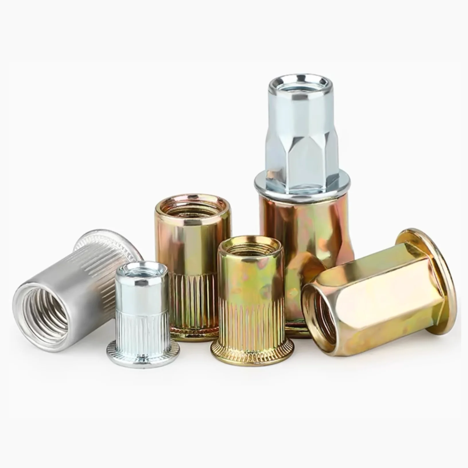 Hexagon Rivet Nut/half Hex Blind Rivet Nut Steel Rivnut Metric Carbon ...