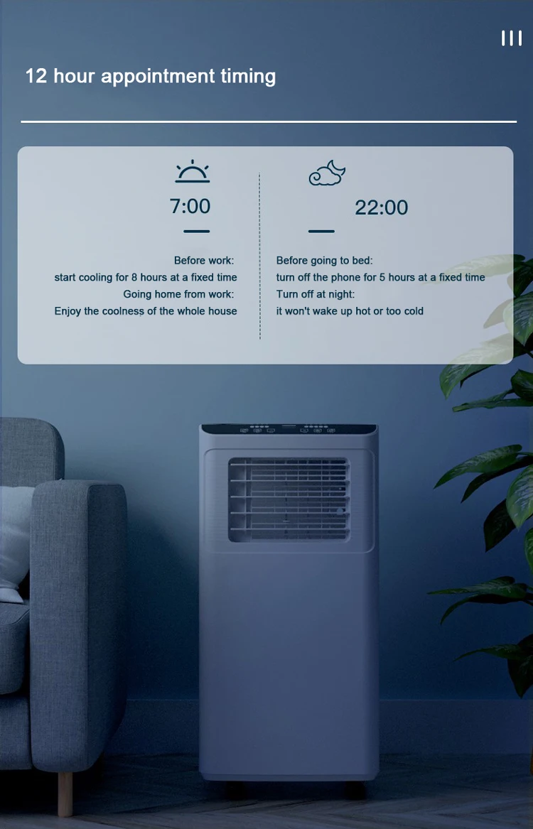 5000-9000 BTU Intelligence Airconditioner Mobile Air Conditioners House Portable AC Air ...
