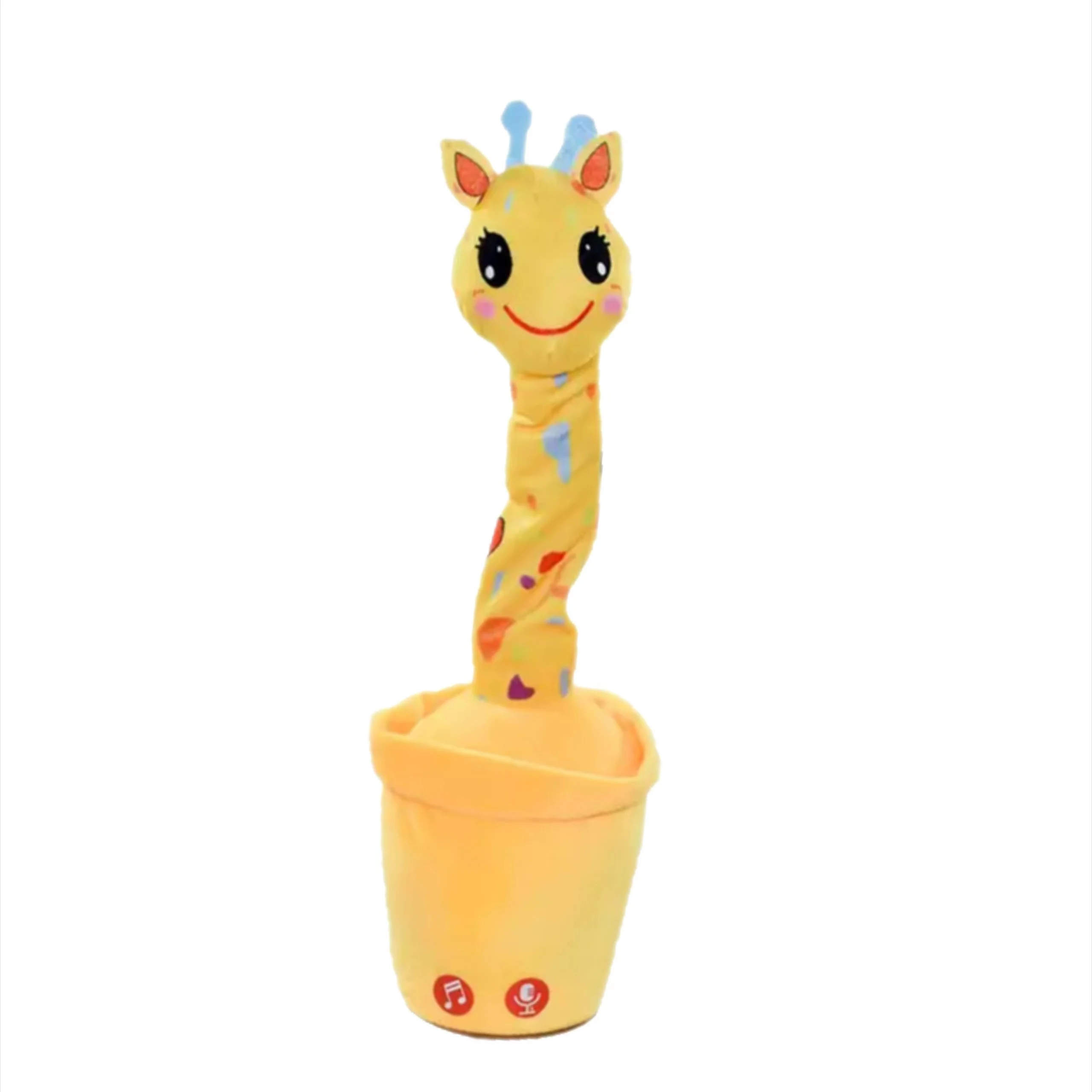 Cute Talking Butterfly Giraffe Animatronic Animal Doll Singing ...