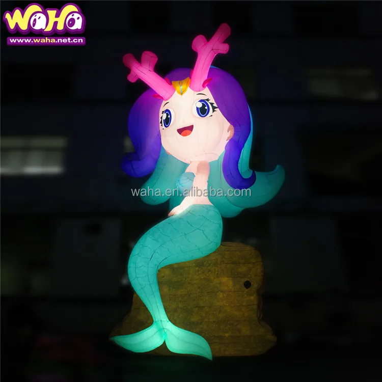 Inflatable Mermaid Mascot For Ocean Theme Decoration Advertising - Buy ...