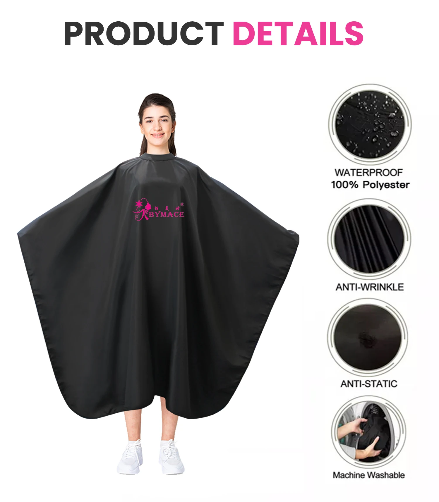Customized Barber Hairdressing Capes - Waterproof & Stylish