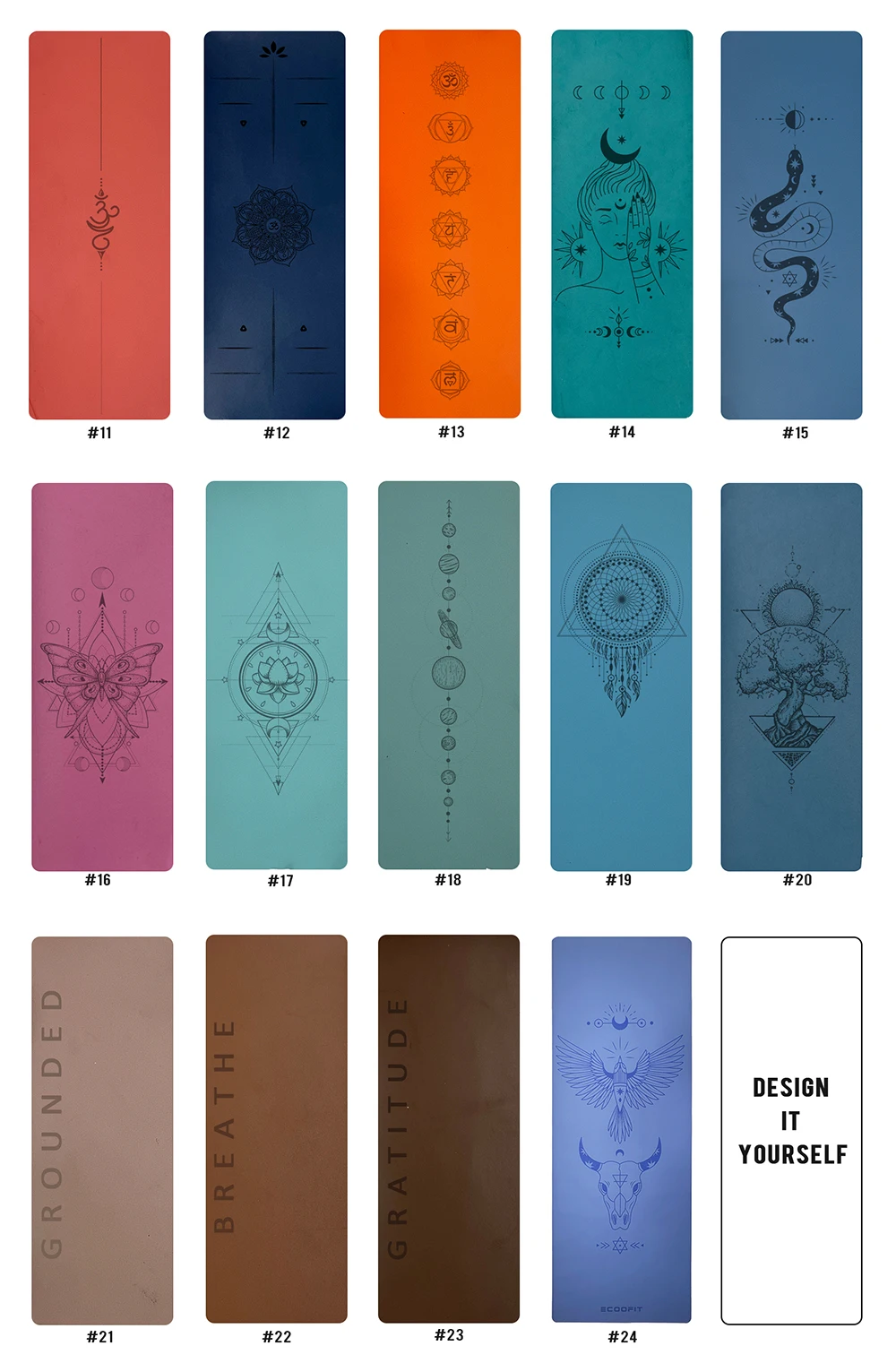 Custom Yoga Mats - Anti-Slip, Sweat Absorbent, and Eco-friendly