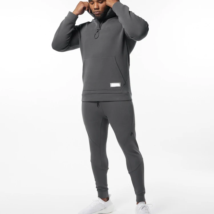 Men 2 Piece Set Hoodie Sets Slim Hooded Tracksuit - Buy Men Sportswear ...