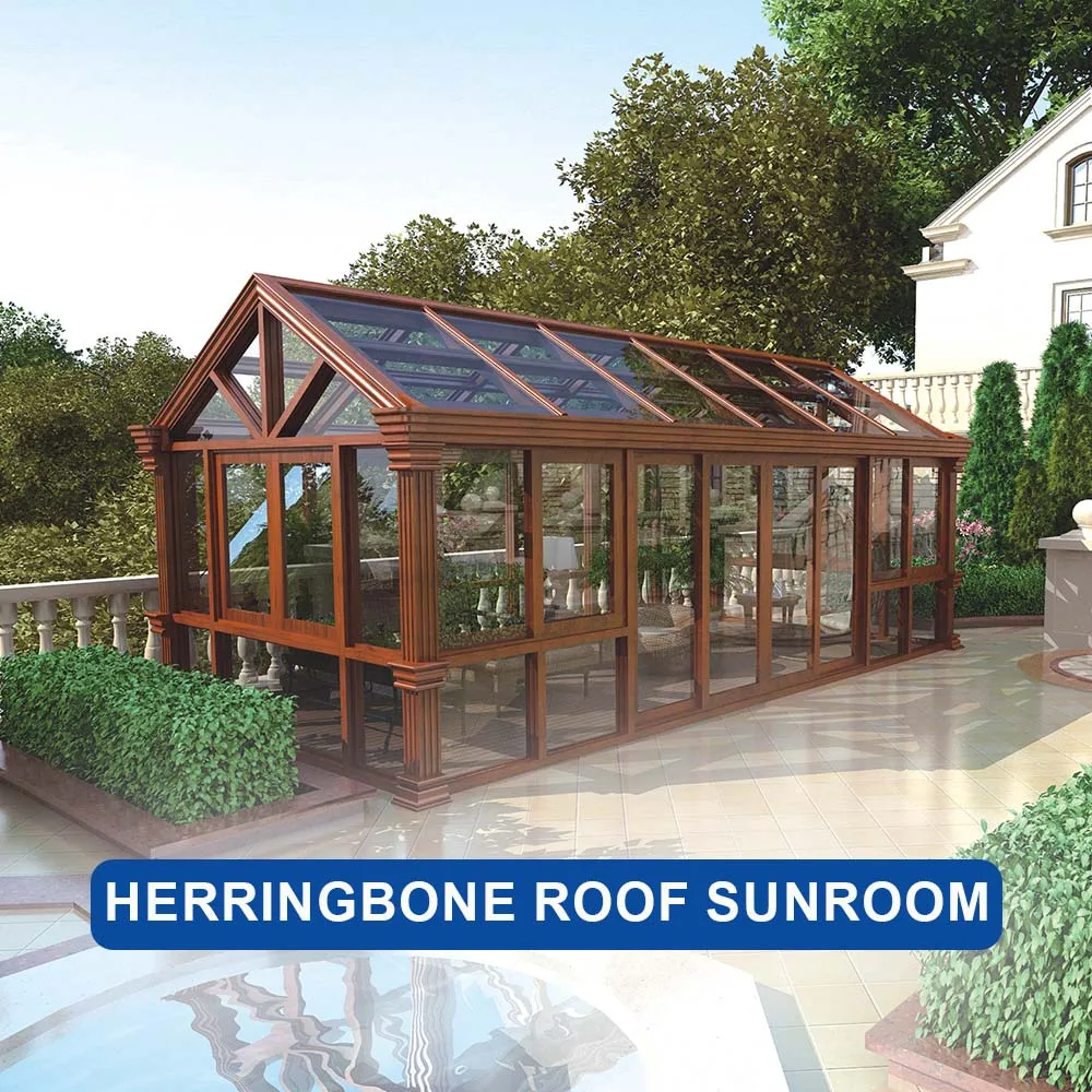 Prefabricated Sun Rooms Flat Roofs Portable Sunroom Aluminum Metal ...