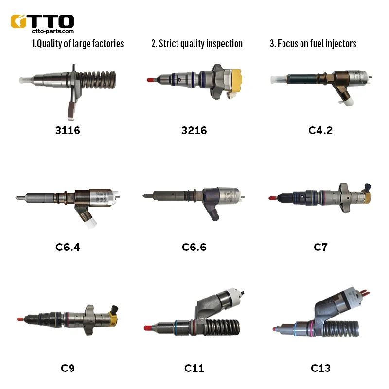 OTTO excavator CAT C9.3 Engine fuel injector 456-3509 4563509 diesel ...
