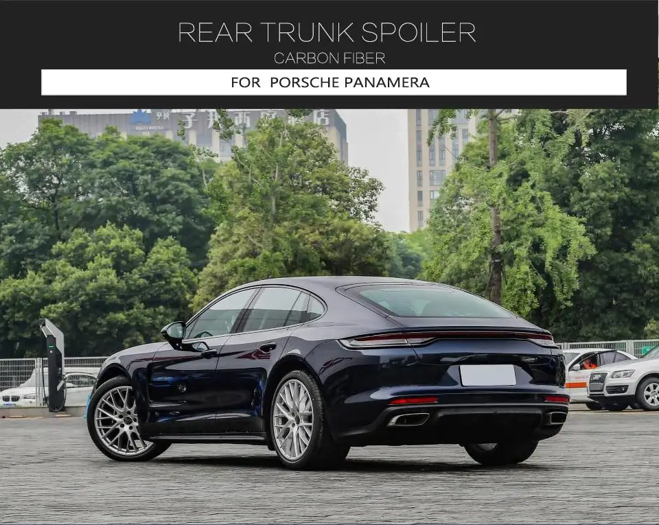 For Porsche Panamera 971 Dry Carbon Fiber Rear Trunk Duckbill Spoiler ...