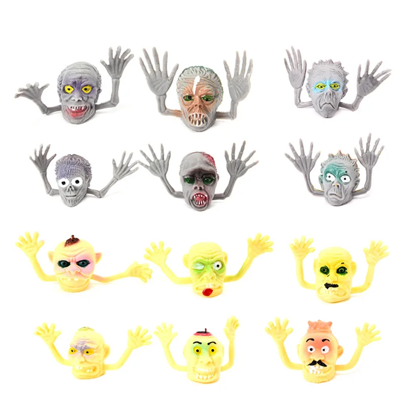 Little Monster Finger Puppets Toy Lovely Pvc Plastic Toy Mini Ghost ...