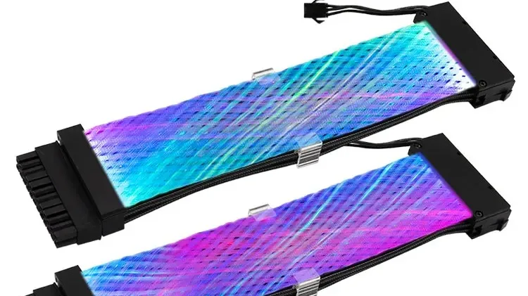 Custom Computer 18awg Extension Cord Nylon Psu Cable Extension Sleeved ...