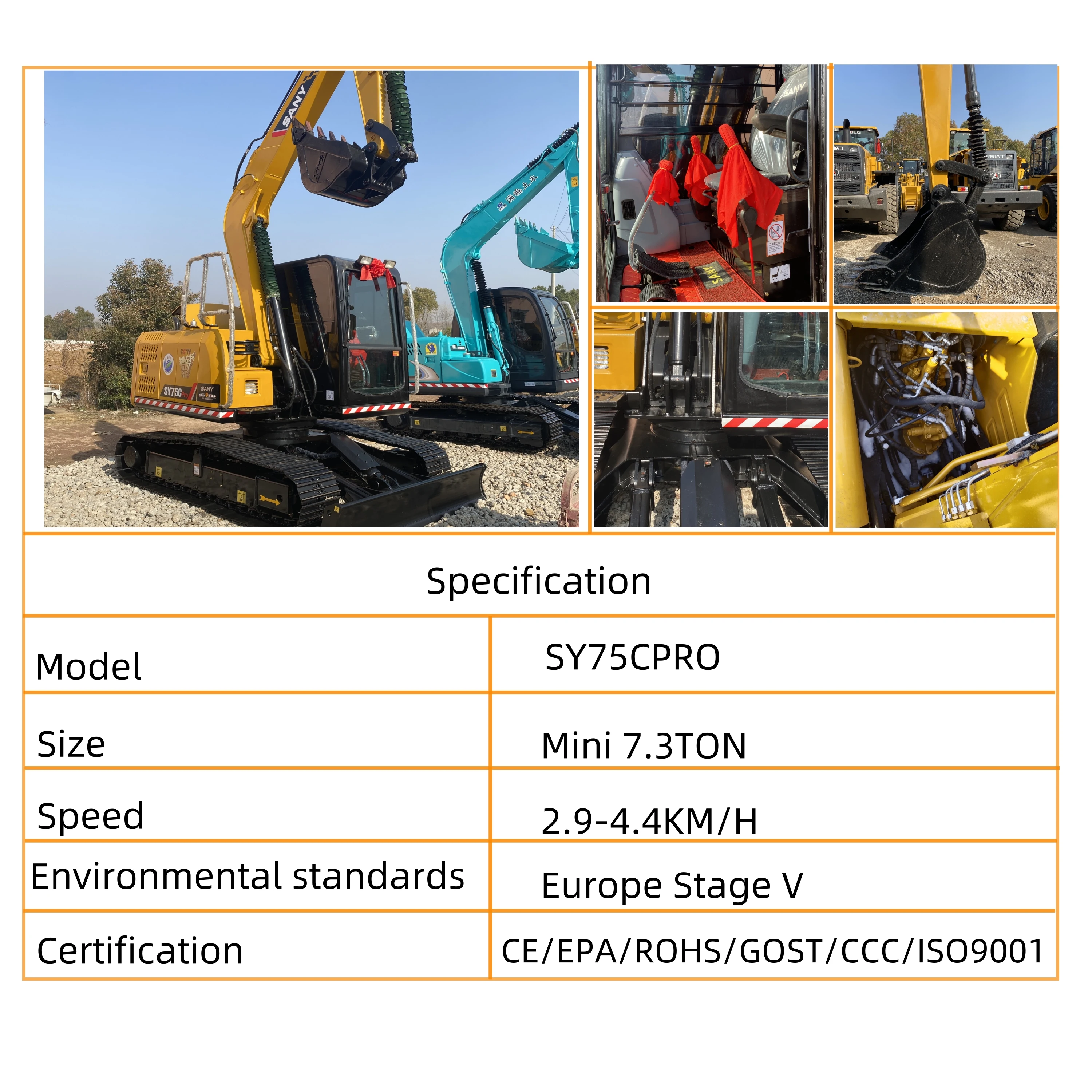 Sany Mini Excavators Sany Sy60cpro Sany55cpro Sany75cpro Engineering ...