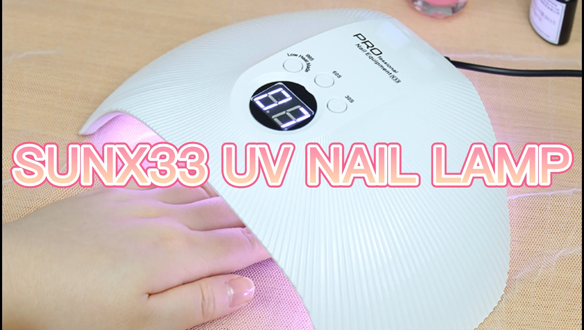 2023 Shell Texture 75w Sunnail Sun X33 Plus Uv Gel Light Nail Curing Polish Led Lamp For Salon ...