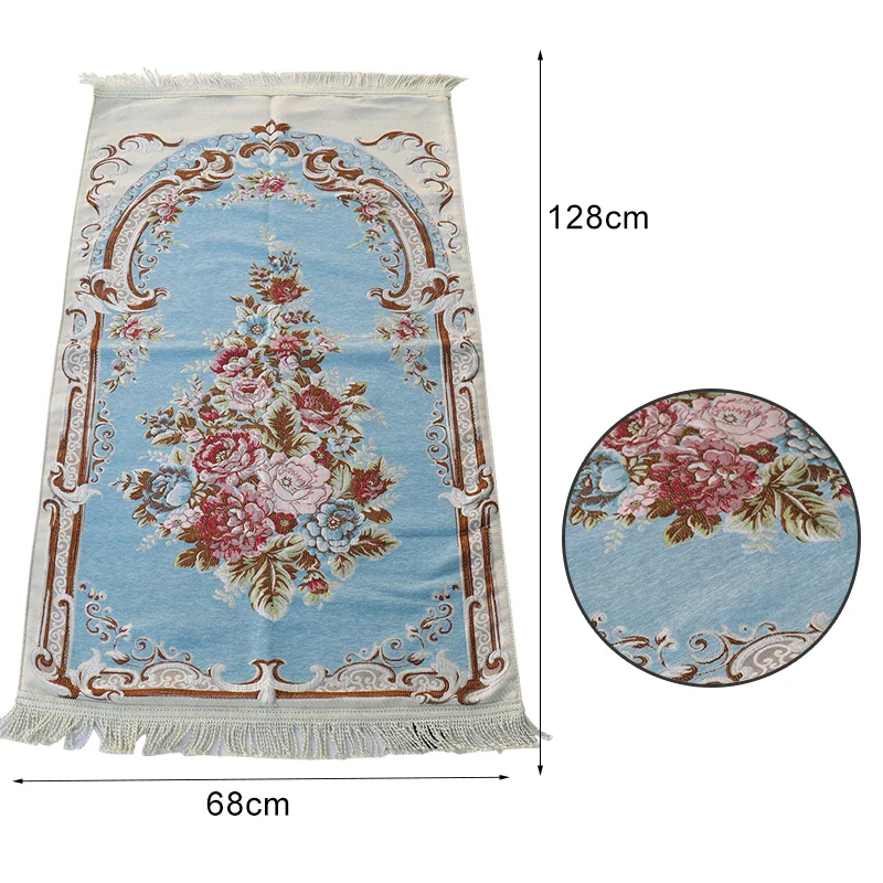 Premium Islamic Muslim Prayer Rug Padded Muslim Prayer Mat Women Soft ...