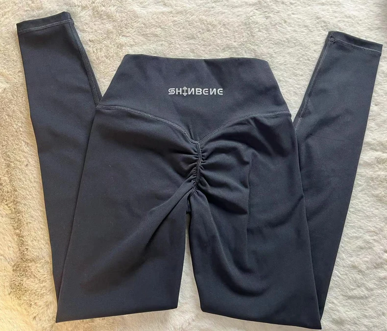 SHINBENE Gym Tights - Deep V Back, Hidden Scrunch Butt Fitness