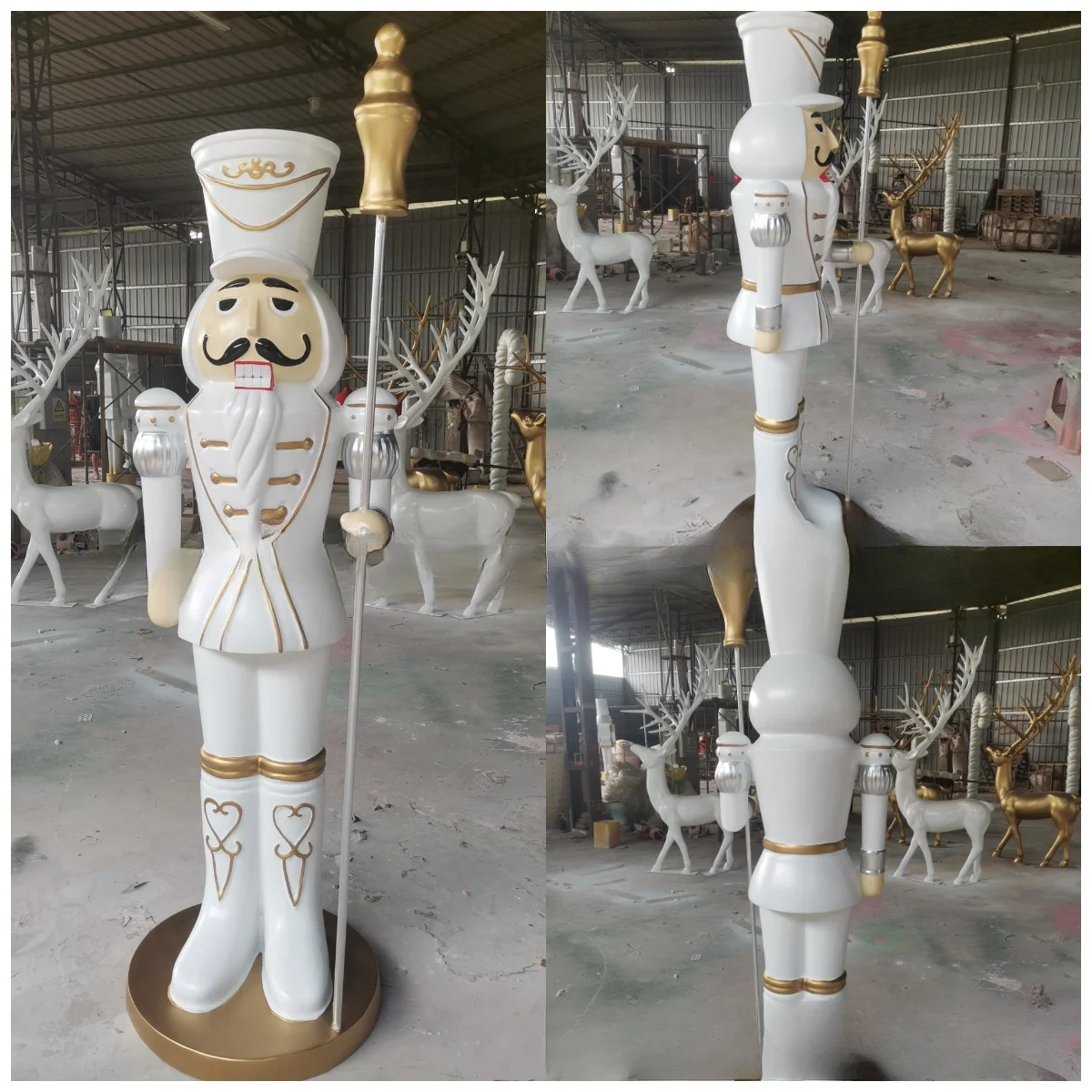 Giant 6ft Nutcracker Resin Sculpture for Outdoor Christmas Decoration ...