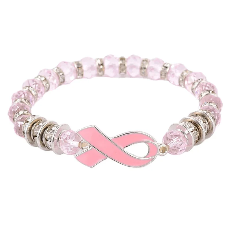 Popular Pink Color Twist Cancer Bracelets Fighter Breast Cancer ...