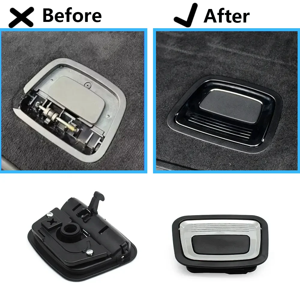 Car Rear Trunk Mat Floor Carpet Handle for Mercedes Benz