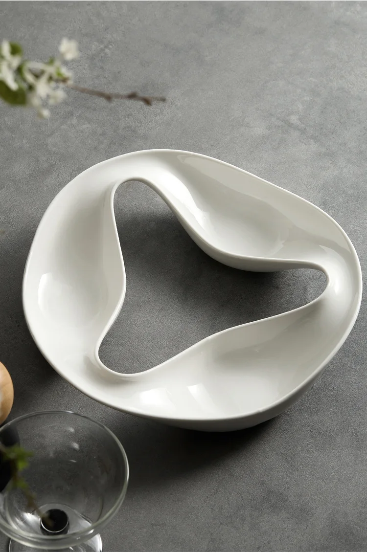 Modern Luxury Ceramic Irregular Hotel Tableware & Kitchen Dish Set ...