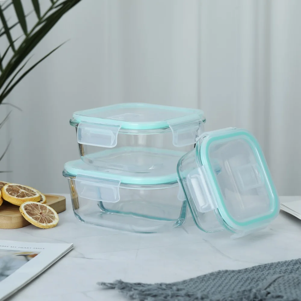 Eco-friendly Glass Food Containers - Leak Proof & Microwavable
