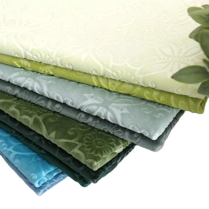 Brand New 3d Fabric Embossing Emboss Polyester Fabric Velvet Online ...