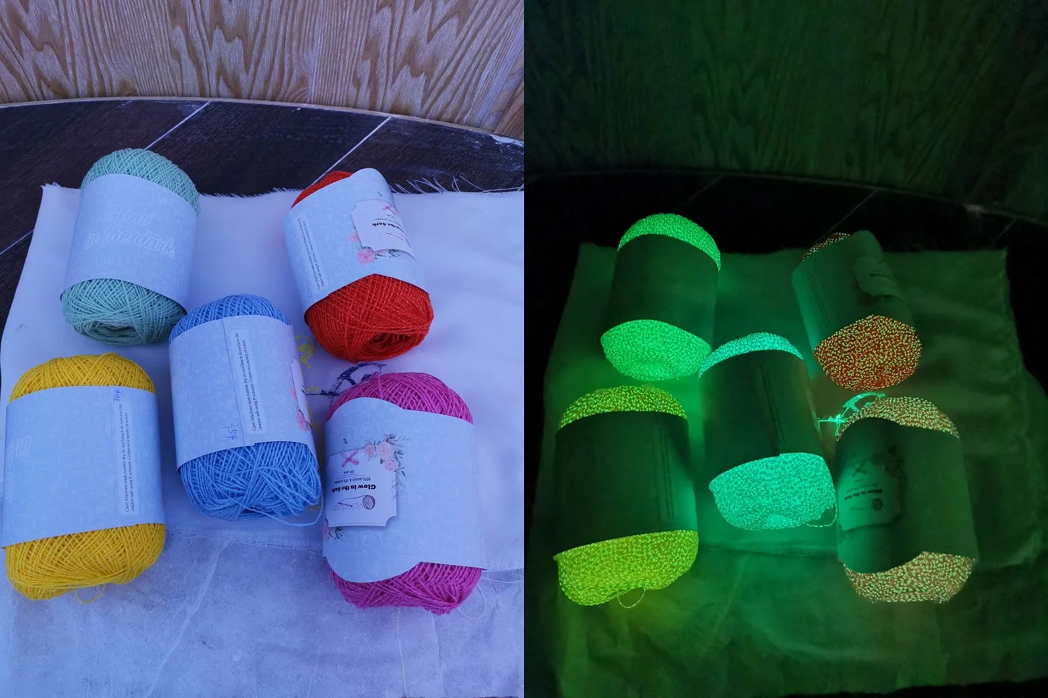 Fil Lumineux Pour Tricot Crochet,En Coton Et Laine Scintillant Pour ...