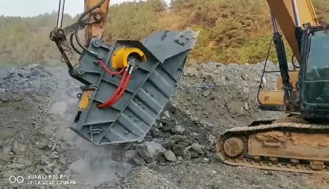 Excavator Attachment Excavator Rock Bucket Crusher Bucket - Buy ...
