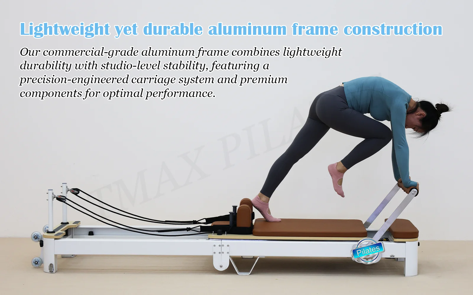 DZ152 Folding Pilates Reformer Machine - Adjustable & Portable