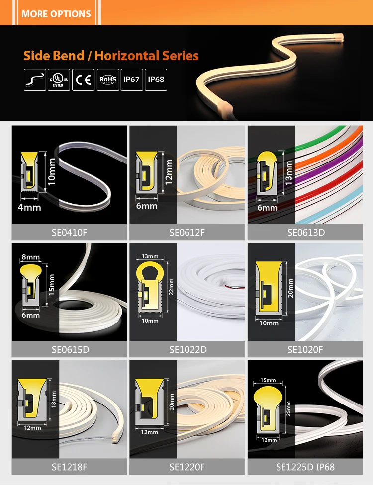 Diy 5mm Flexible Cuttable Neon Light Strips Led Neon Flex Rope Light ...