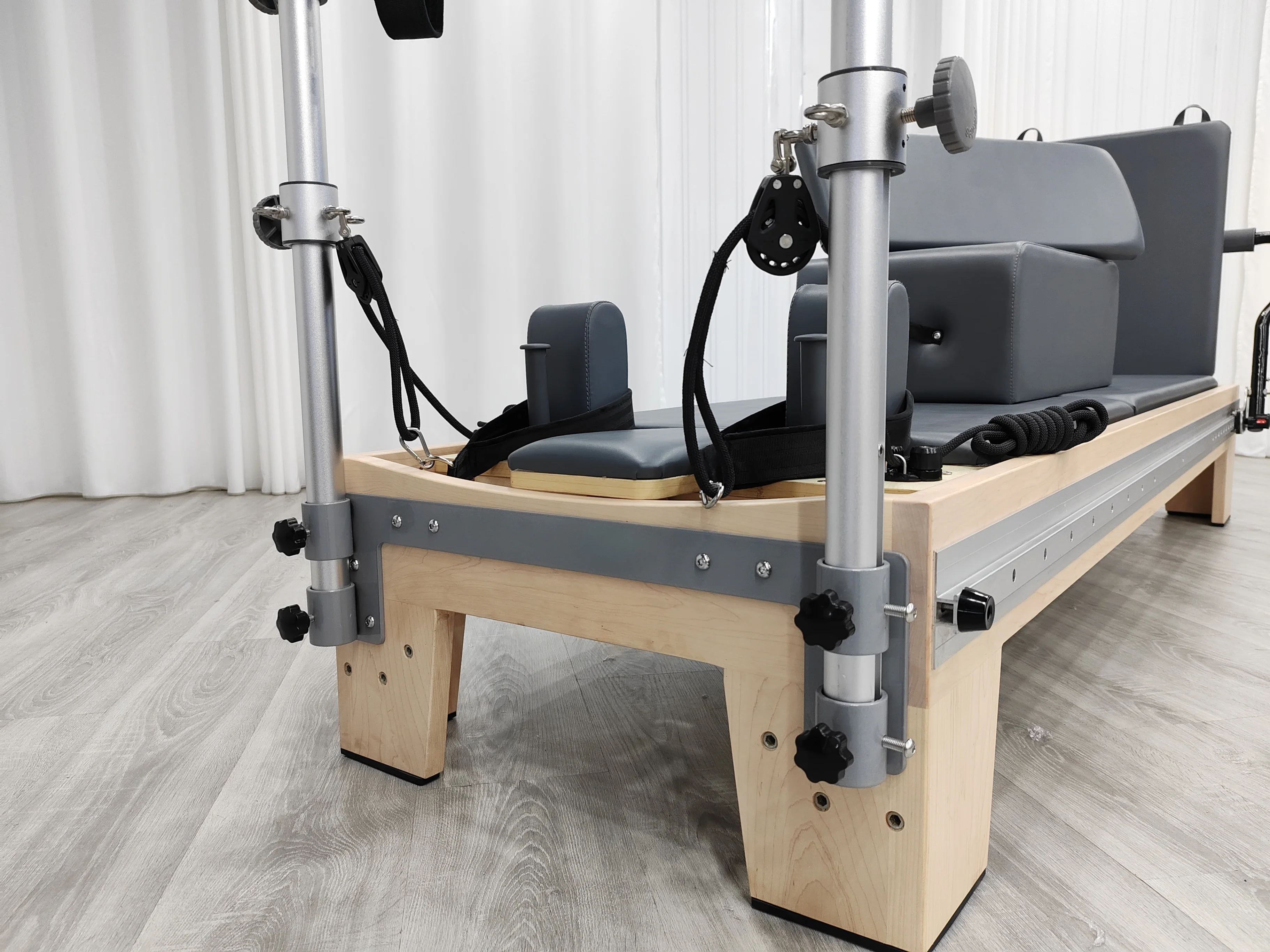 Custom Wood Pilates Reformer With Full Tracking Yoga Training Pilates ...