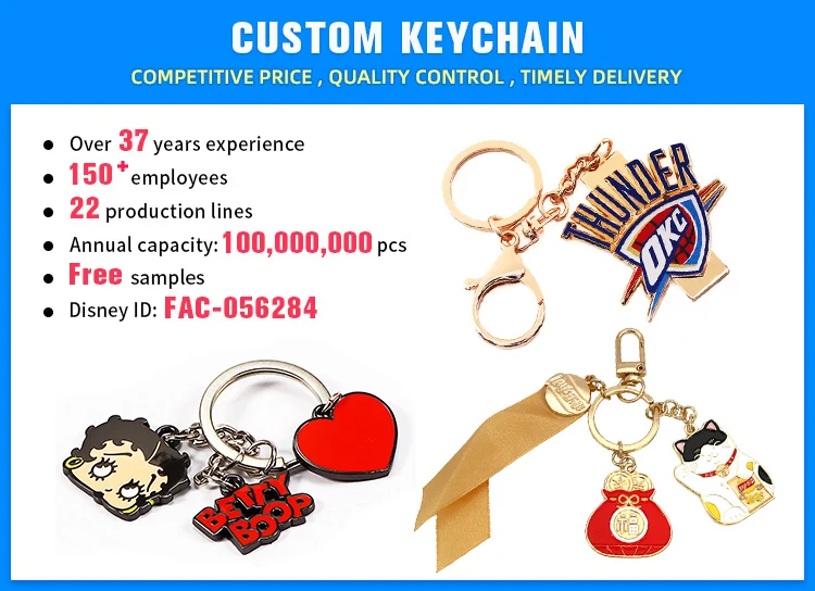 Promotional Keyring Custom 3d Logo Letters Metal Key Chains Hard Soft ...