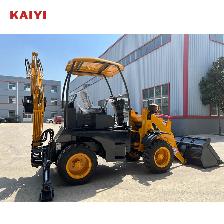 4x4 Compact Tractor Mini Backhoe Loader With Loader And Backhoe - Buy ...