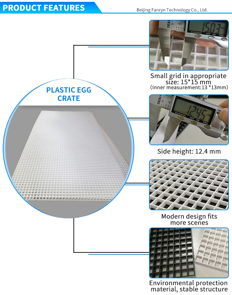 Plastic Egg Crate - Durable and Stylish Ceiling Louver